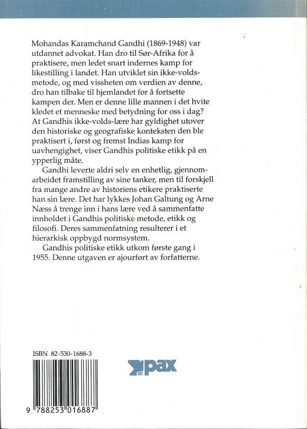 Gandhis politiske etikk (brukt bok) | Primstaven nettbokhandel