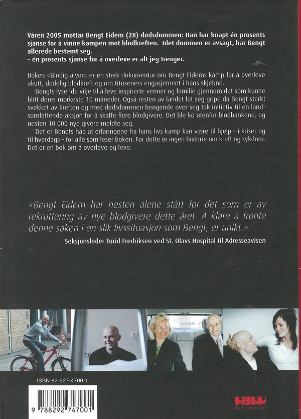 Blodig alvor (brukt bok ) | Primstaven nettbokhandel