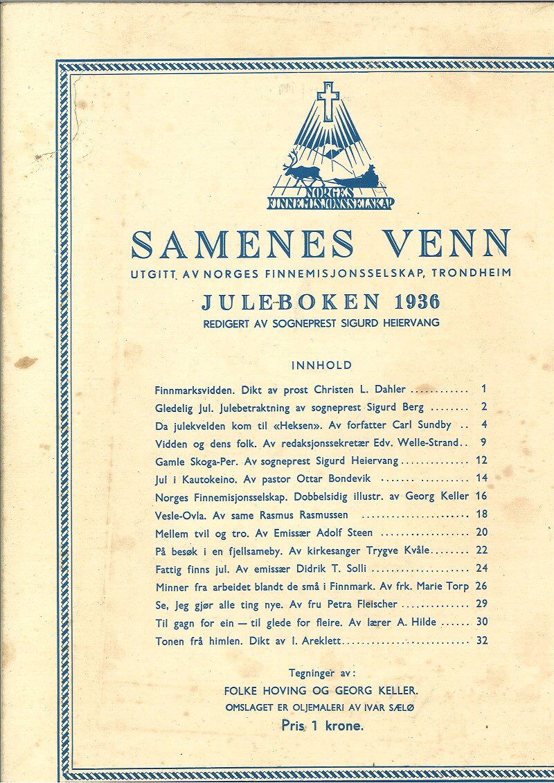 Samenes venn, juleboken 1936 | Primstaven nettbokhandel